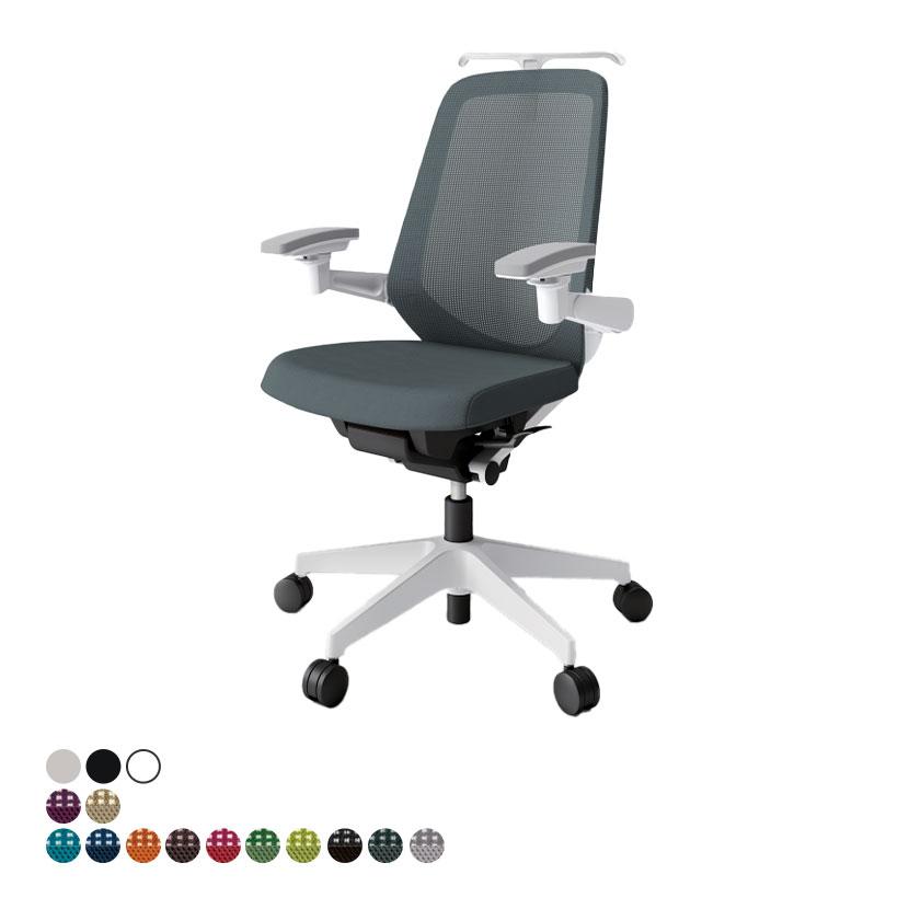 イトーキ ITOKI(イトーキ) オフィスチェア 事務椅子 ノートチェア プレーンメッシュ ハイバック 樹脂脚 アジャスタブル肘 ランバー ...