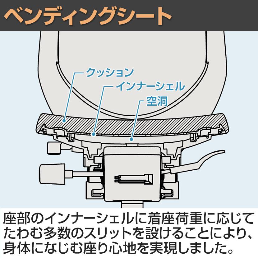 ITOKI オフィスチェア 事務椅子 ノートチェア プレーンメッシュ エクストラハイバック 樹脂脚 アジャスタブル肘 ランバーサポートなし ...