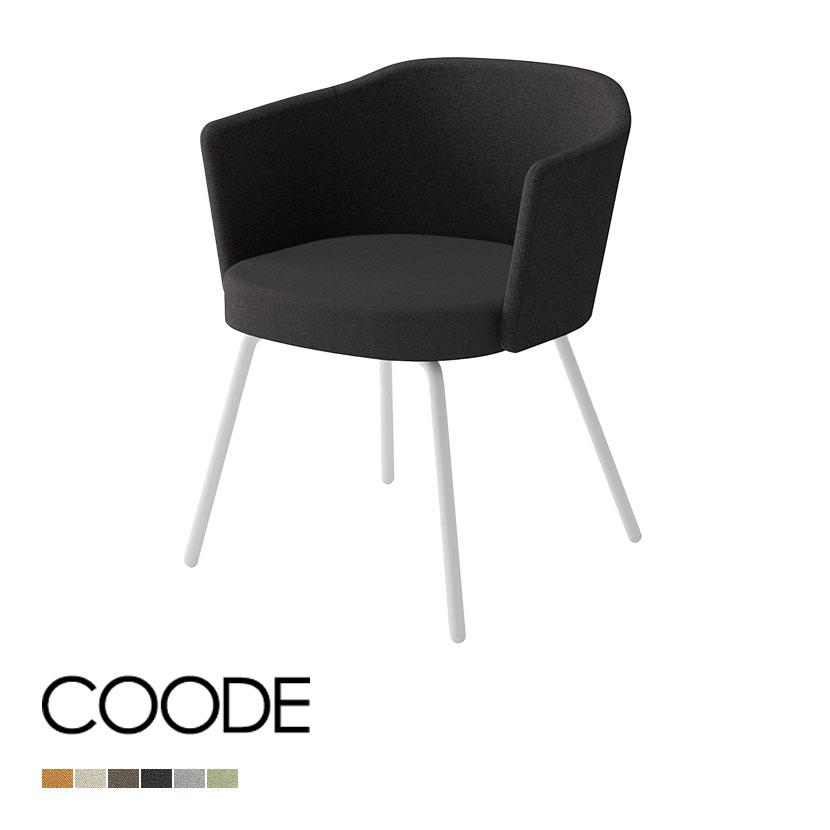 コクヨ コーデ COODE ラウンジチェア 4本脚タイプ 張りぐるみ肘 ホワイト塗装脚 背座クッション 背座同色 K04-W028SC : オフィス家具通販のオフィスコム - 通販 ...