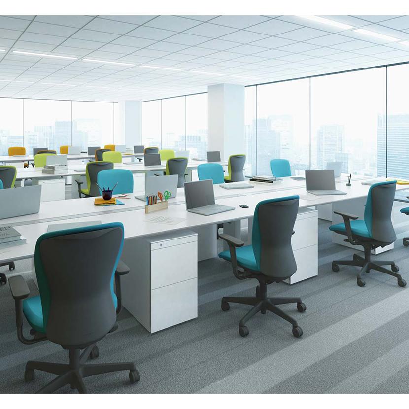 オカムラ オフィスチェア スラート 肘なし ローバック グレーシェル ハンガーなし 樹脂脚 ナイロンキャスター C331GR :OK-C331GR:オフィス家具通販のオフィスコム - 通販 ...