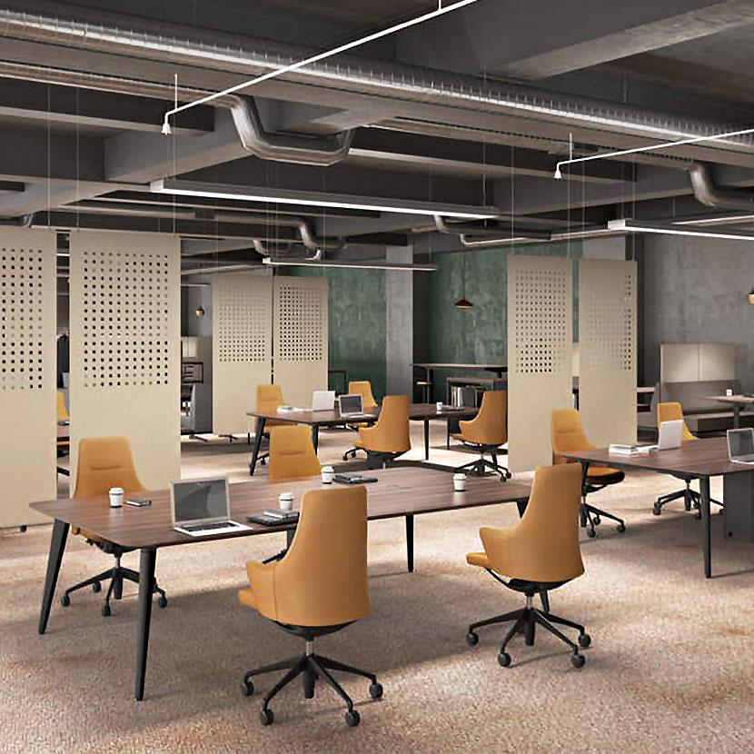 CD43YR ライブス ワークチェア Lives Work Chair オフィスチェア 事務椅子 ロータイプ 木脚 ブラックボディ 木脚 ...