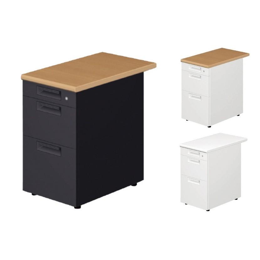 PLUS LEED リード 脇机 D-3段 幅400×奥行700×高さ700mm LE-N047D-3 プラス(PLUS) : オフィス家具通販のオフィスコム - 通販 - Yahoo!ショッピング