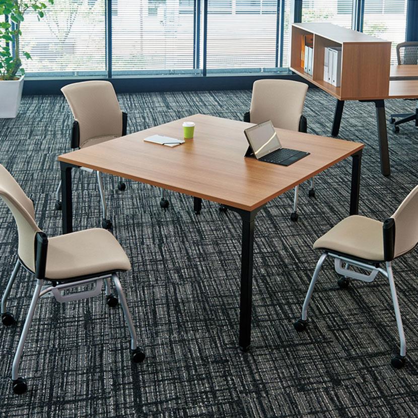 PLUS ronna 会議テーブル 幅900×奥行900×高さ720mm NN-0909PAS : pl-nn-0909pas : オフィス家具通販のオフィスコム - 通販 - Yahoo ...