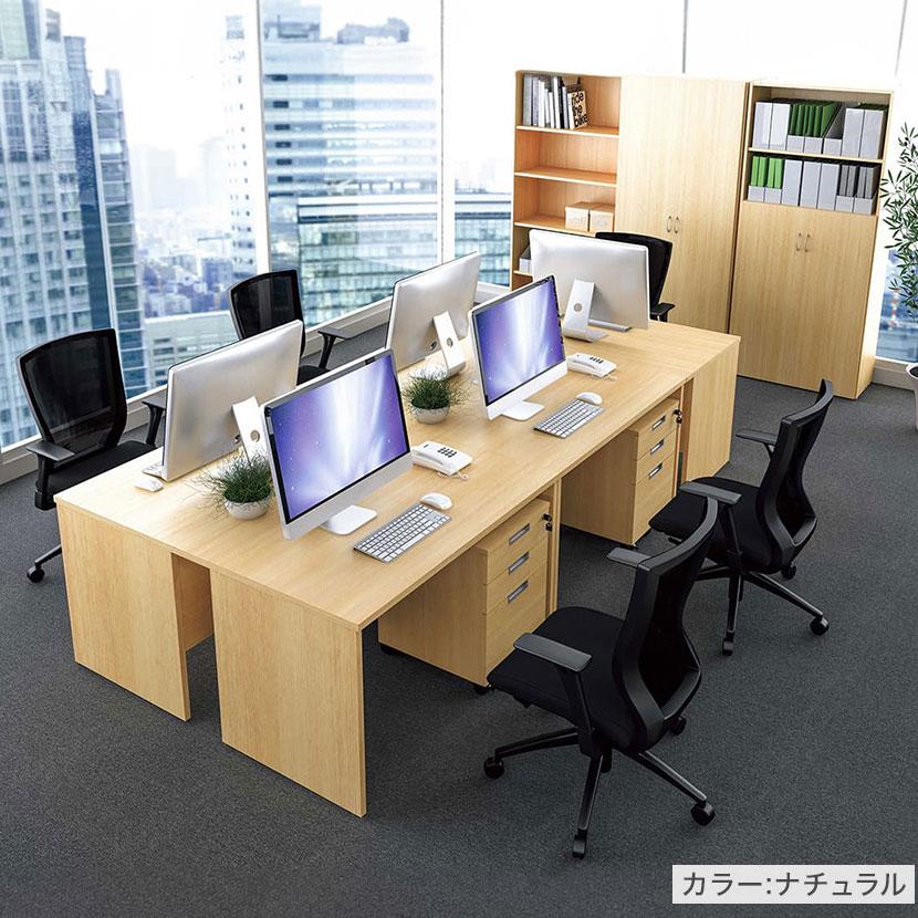 アール・エフ・ヤマカワ 木製デスク3 DMJウォルナット 幅1400×奥行700×高さ700mm : オフィス家具通販のオフィスコム - 通販 - Yahoo!ショッピング