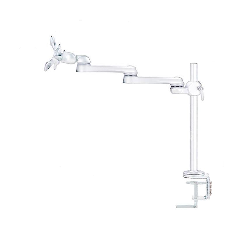 MODERNSOLID モダンソリッド モニターアーム 水平多関節アーム エルゴノミクス 高耐久 クランプ固定 モニター1画面モデル VESAマウント脱着タイプ LA-51SC-4Q-WH ...