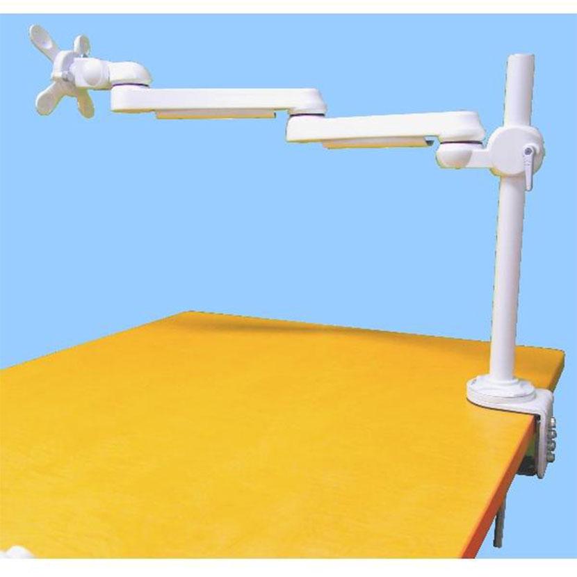 MODERNSOLID モダンソリッド モニターアーム 水平多関節アーム エルゴノミクス 高耐久 クランプ固定 モニター1画面モデル VESAマウント脱着タイプ LA-51SC-5Q-WH ...