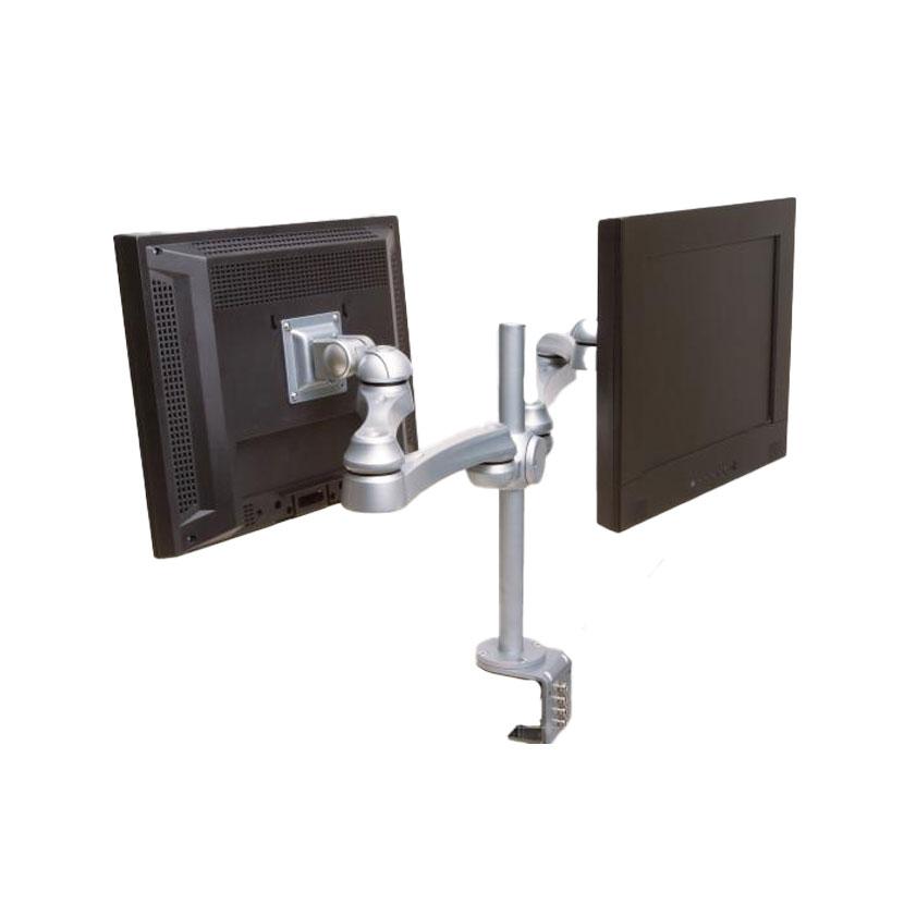 MODERNSOLID モダンソリッド モニターアーム 水平多関節アーム エルゴノミクス 高耐久 クランプ固定 モニター2画面モデル LA-515-1 : オフィス家具通販のオフィスコム ...