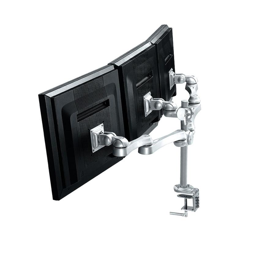 MODERNSOLID モダンソリッド モニターアーム 水平多関節アーム エルゴノミクス 高耐久 クランプ固定 モニター3画面モデル LA-516-1 : オフィス家具通販のオフィスコム ...