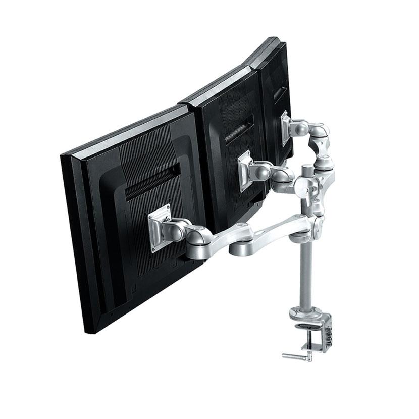 MODERNSOLID モダンソリッド モニターアーム 水平多関節アーム エルゴノミクス 高耐久 クランプ固定 モニター3画面モデル LA-516-4 : オフィス家具通販のオフィスコム ...