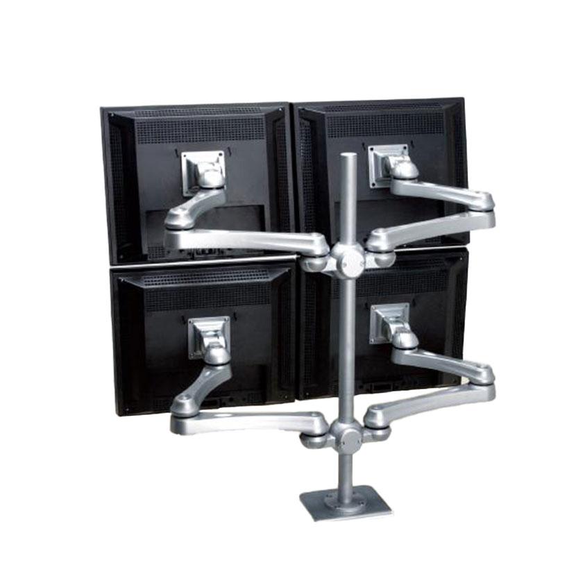 MODERNSOLID モダンソリッド モニターアーム 水平多関節アーム エルゴノミクス 高耐久 クランプ固定 2段2列4画面 LA-517-1 : オフィス家具通販のオフィスコム - 通販 ...