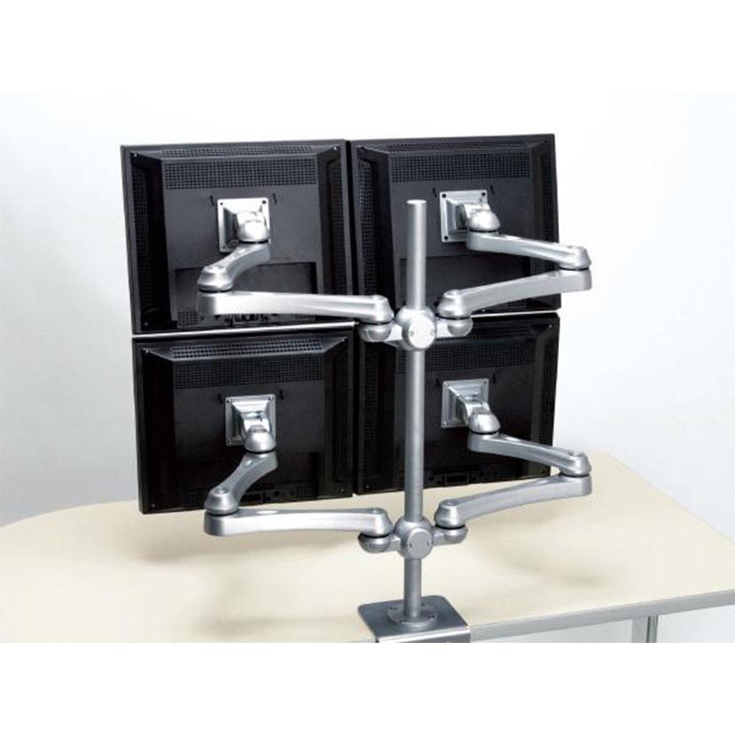 MODERNSOLID モダンソリッド モニターアーム 水平多関節アーム エルゴノミクス 高耐久 クランプ固定 2段2列4画面 LA-517-1 : オフィス家具通販のオフィスコム - 通販 ...