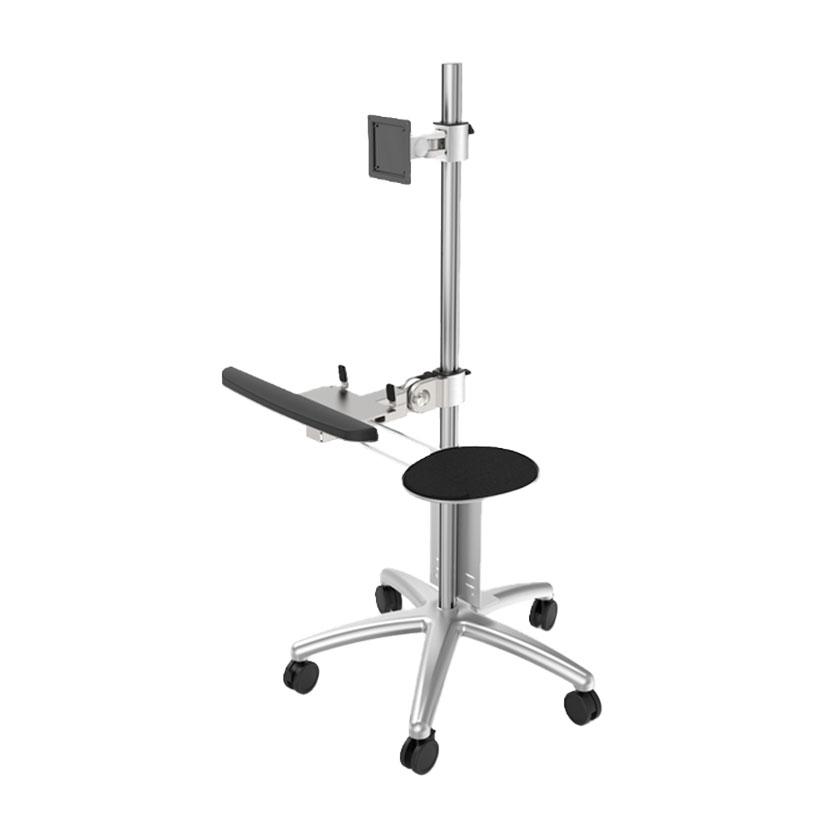 MODERNSOLID モダンソリッド 移動式ワークステーション エルゴノミクス 高耐久 座り作業用 モニター1画面モデル PA-24D-1A : オフィス家具通販のオフィスコム - 通販 ...