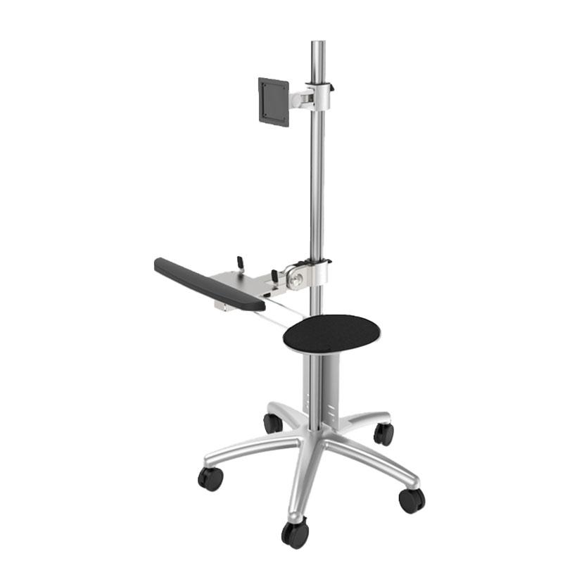 MODERNSOLID モダンソリッド 移動式ワークステーション エルゴノミクス 高耐久 座り作業用 モニター1画面モデル PA-24D-2A : オフィス家具通販のオフィスコム - 通販 ...