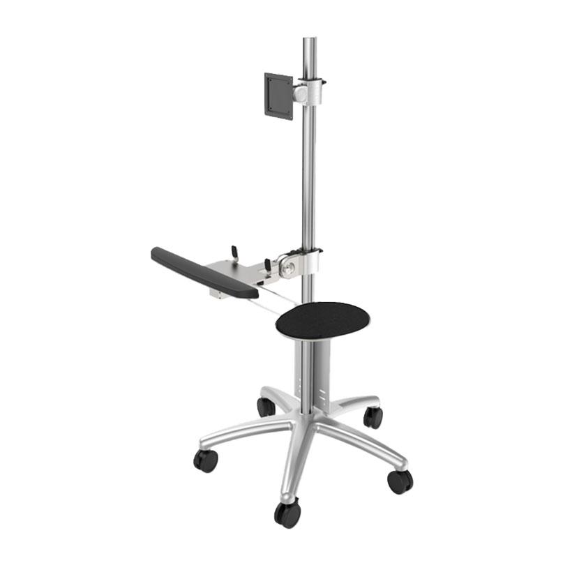 MODERNSOLID モダンソリッド 移動式ワークステーション エルゴノミクス 高耐久 座り作業用 モニター1画面モデル PA-24D-3A : オフィス家具通販のオフィスコム - 通販 ...