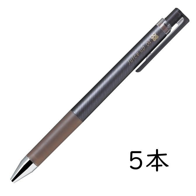 ジュース PILOT ゲルインキボールペン ジュースアップ04 0.4mm クラシックグロッシーブラウン 5本セット LJP-20S4 ...