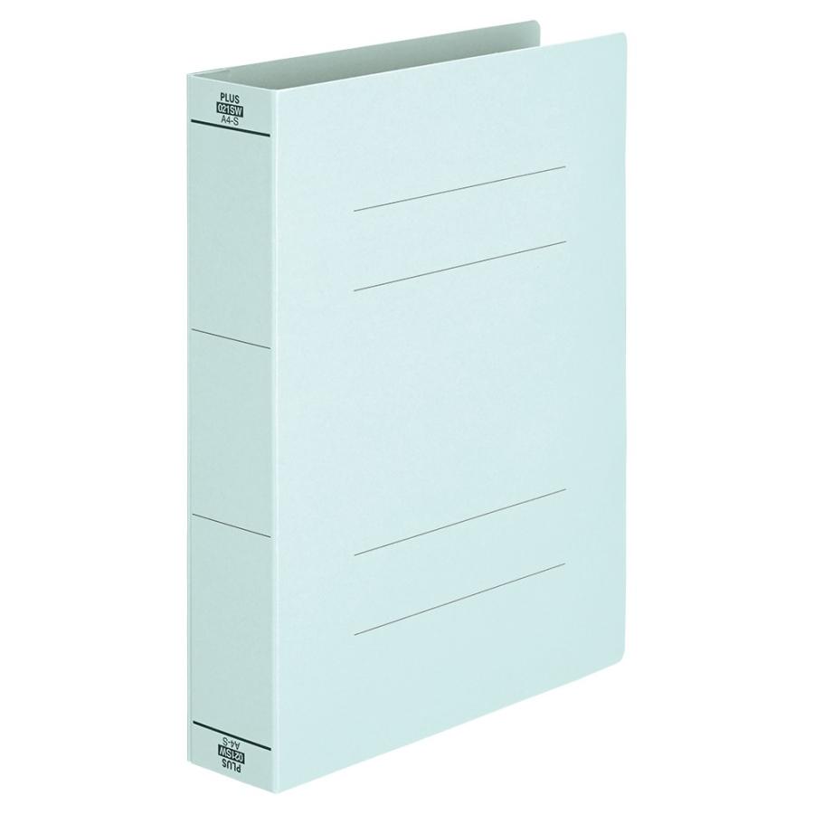 PLUS プラス(PLUS) フラットファイル 厚とじ A4-S 500枚とじ ブルー NO.021SW 87-985 : オフィスランド ...
