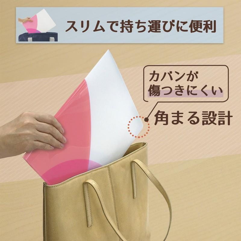 PLUS プラス (PLUS) スリムホルダーファイル A4 4ポケット Pasty パスティ FC-860SHFチェリーピンク 5冊 98-861 ×5 : オフィスランドYahoo!店 ...