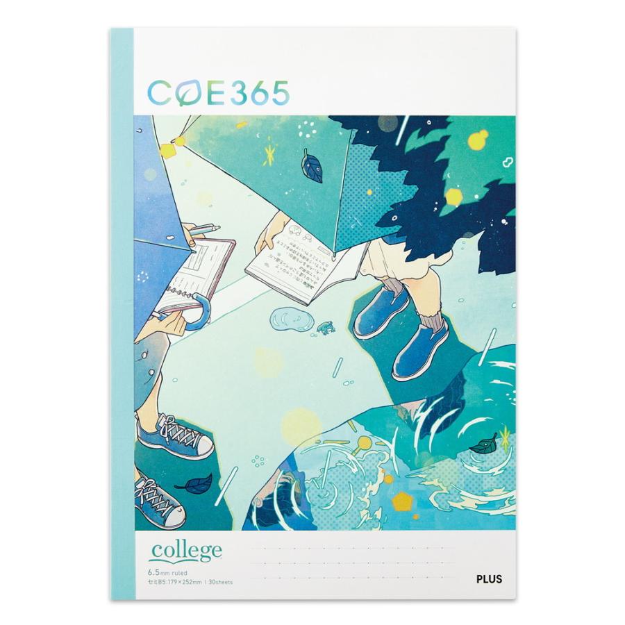 PLUS（プラス） PLUS COE 365 college ノート セミB5 6.5mm罫 雨の日の夕方 NO-003D-E 77-645 ...