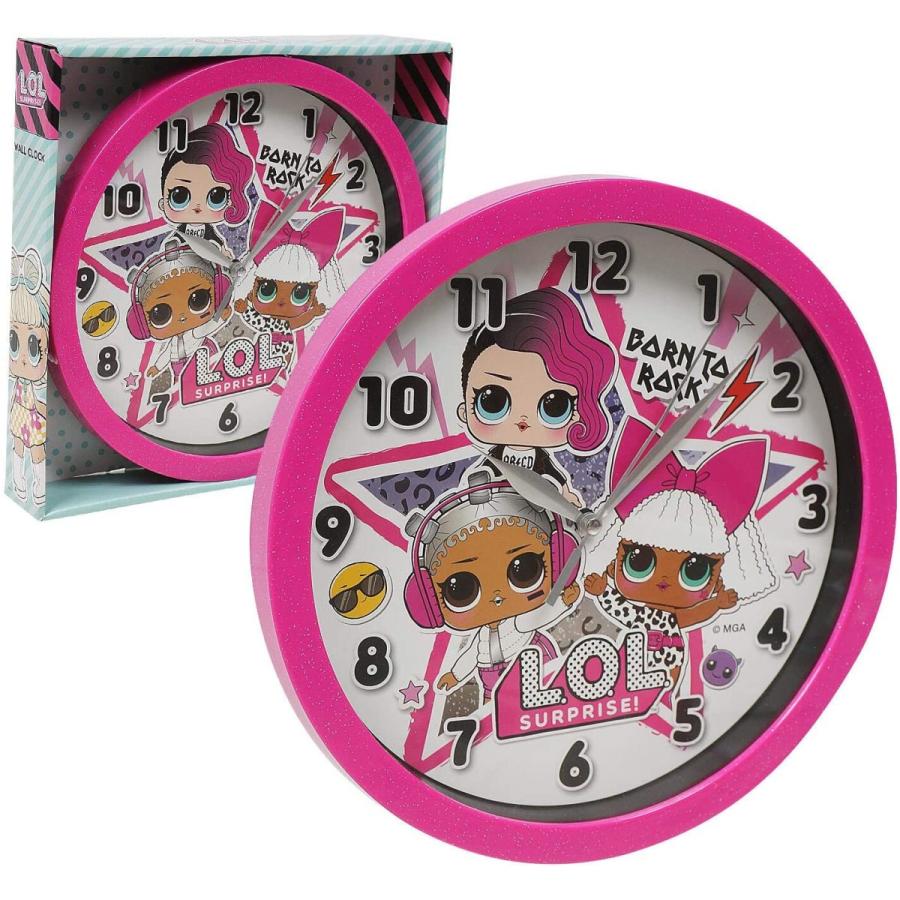 Disney LOLサプライズ! LOL SURPRISE! 掛け時計 直径25cm ウォールクロック Wall Clock [ : 輸入雑貨 ...