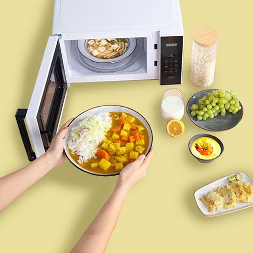 Comfee'（コンフィー） 電子レンジ 17L EAM-MF172 レンジ ターンテーブル ヘルツフリー 多機能 マイコン式『法人宛のみ送料 ...