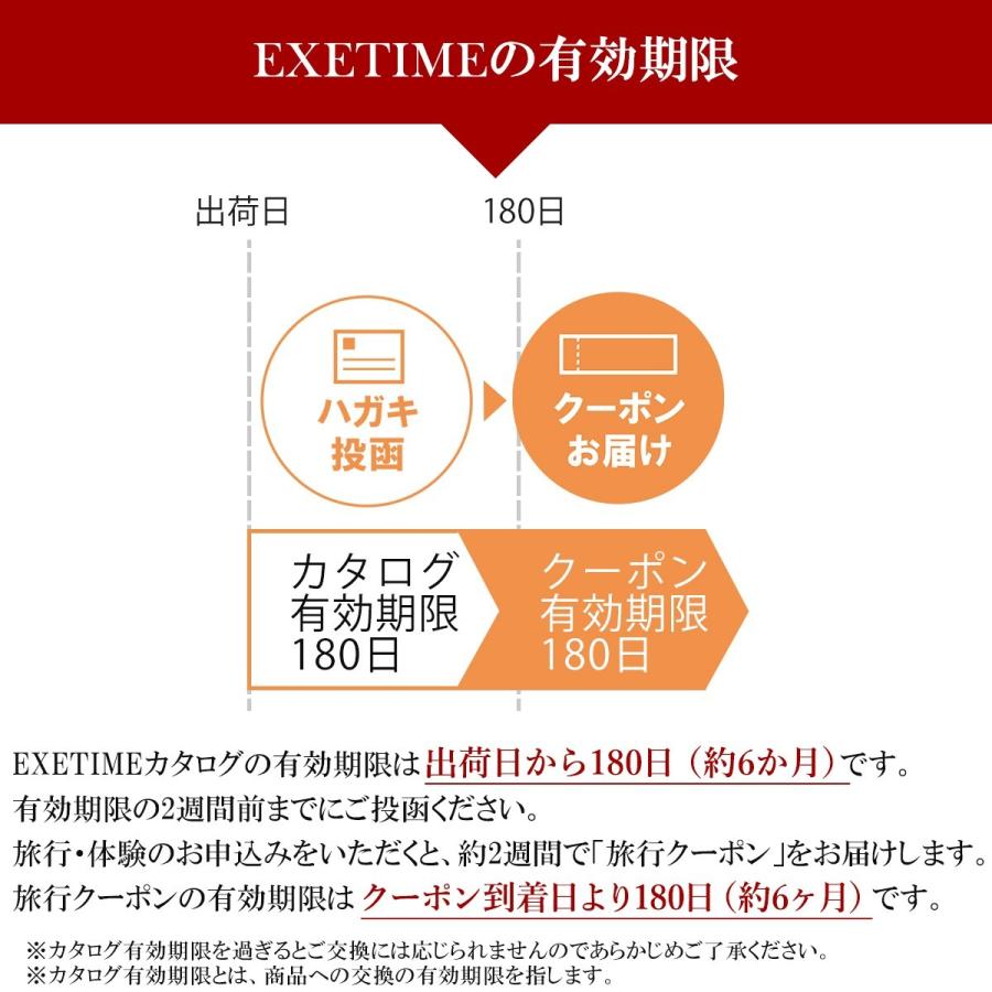 EXETIME カタログギフト 旅行 180日 Part4 エグゼタイム パート4 松本城 体験型 還暦祝い 退職祝い 旅行券 内祝い 温泉 香典返し プレゼント : カタログギフト ...