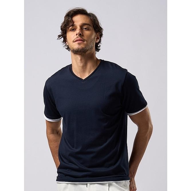 wjk wjk・ダブルジェイケイ/cool touch V-neck S/S/navy : OFFSIDE - 通販 - Yahoo!ショッピング