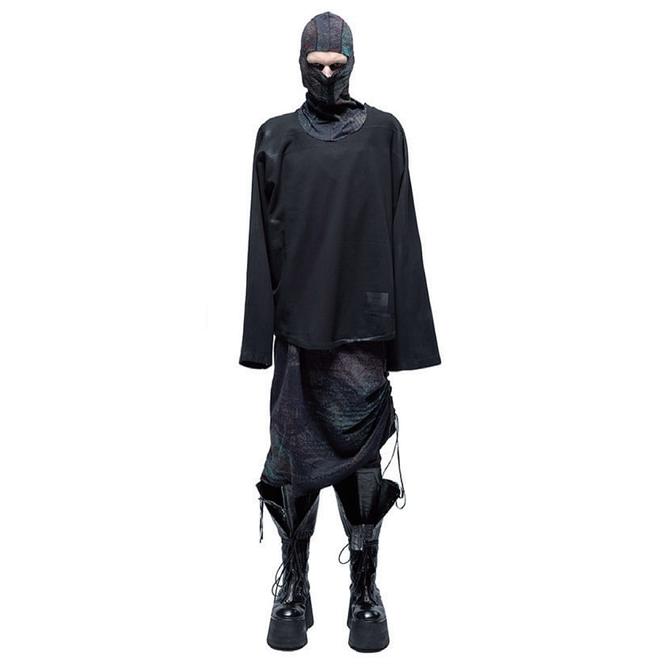 JULIUS (予約品)8〜9月入荷予定/JULIUS・ユリウス/COTTON SWEAT CUT & SEWN2/BLACK ...