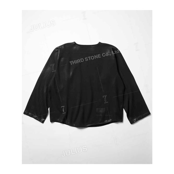 JULIUS (予約品)8〜9月入荷予定/JULIUS・ユリウス/COTTON SWEAT CUT & SEWN2/BLACK ...
