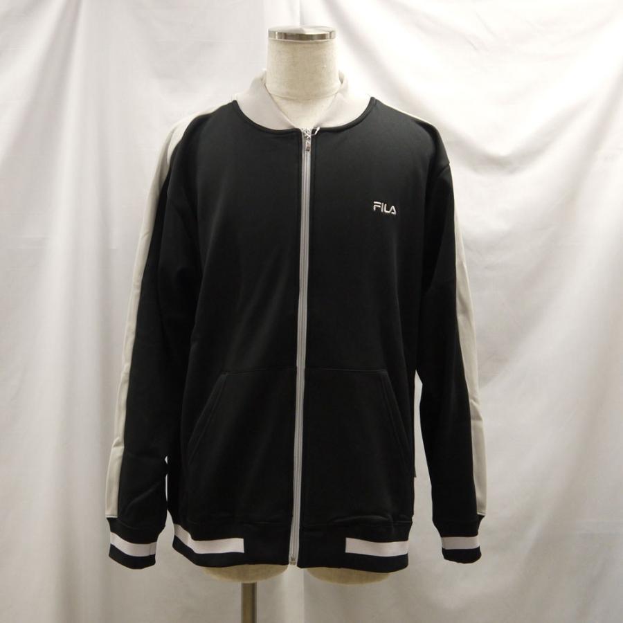 FILA 【アウトレット】FILA フルジップアウター ブラック 裏起毛 FM4346 メンズ : OGAWAGOLF - 通販 ...