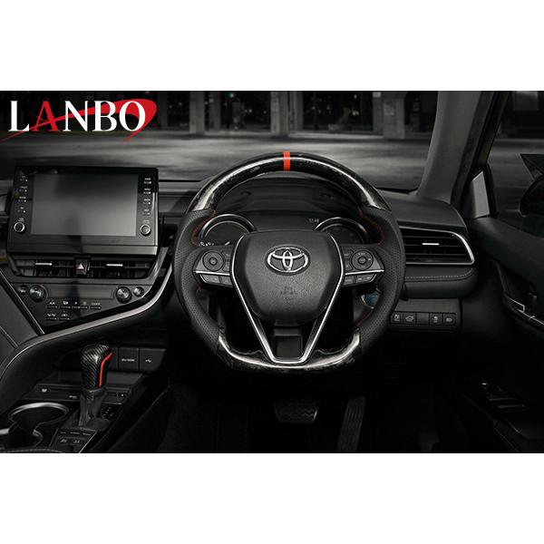 トヨタ 210系カローラスポーツ/ツーリング 10系カローラクロス 50系RAV4 220系クラウン 70系カムリ LANBO プレミアムスポーツ ステアリング CB009# : オージー ...