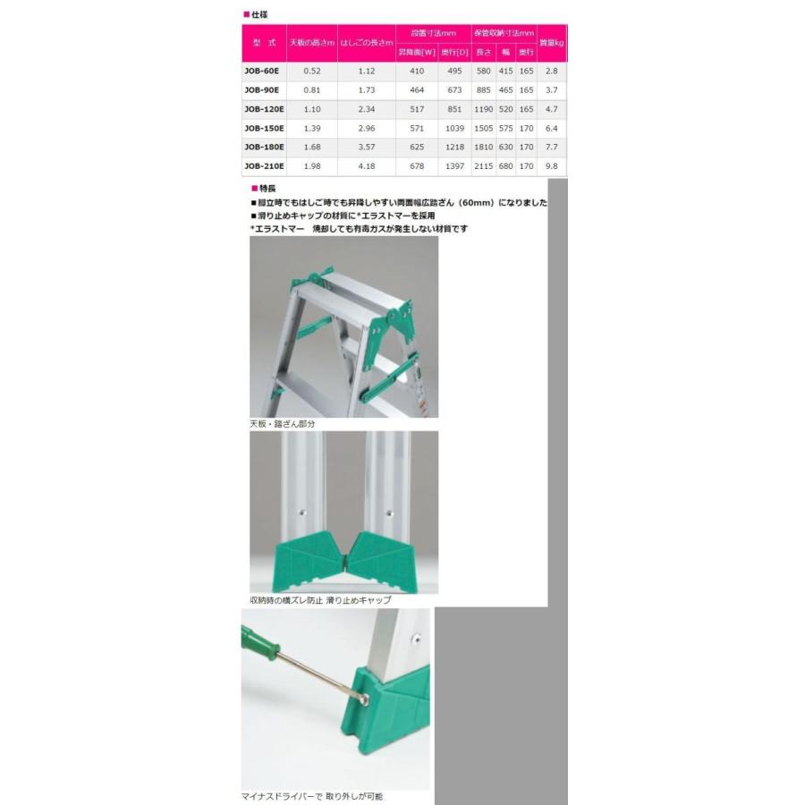 Pica JOB-90E はしご兼用脚立 スーパージョブ : おぎはら - 通販 - Yahoo!ショッピング