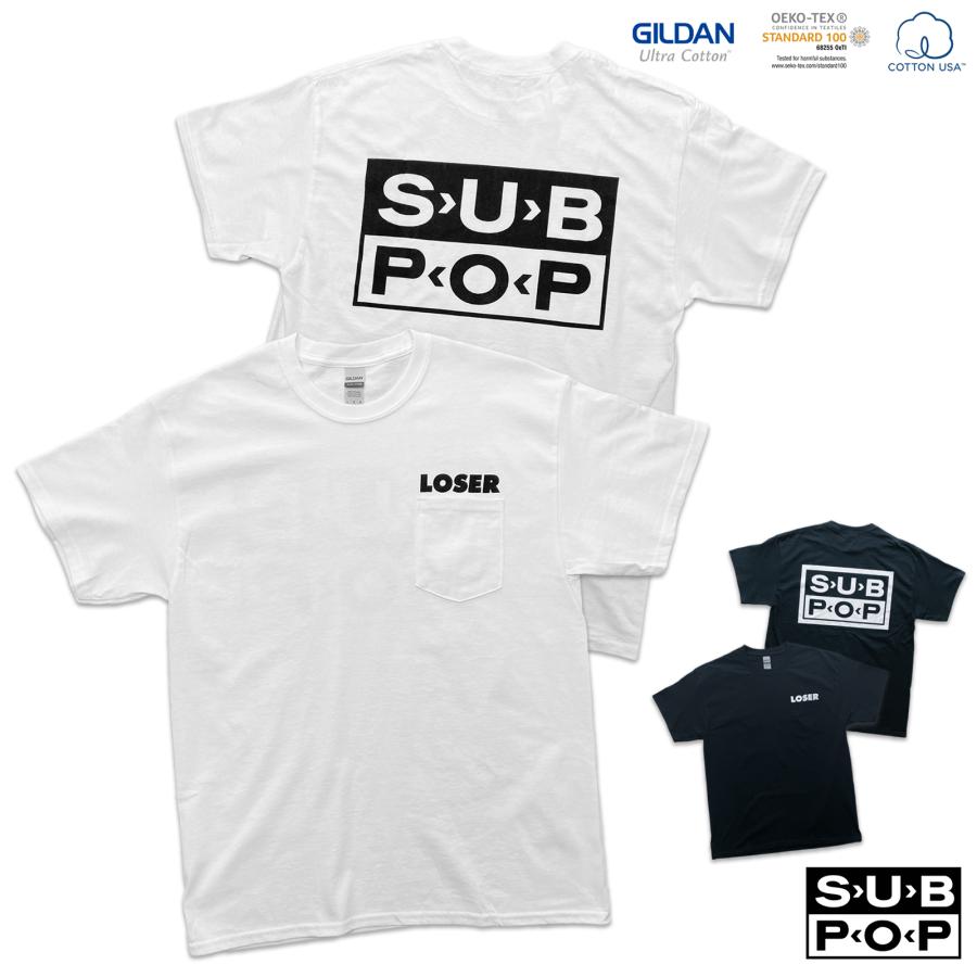 SUB POP 「LOSER 」 サブポップ SUBPOP オルタナ ロック グランジ バンド Tシャツ ポケット Tシャツ ポケT ...
