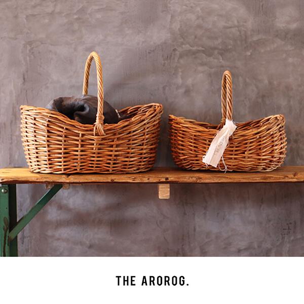 Creer ラタン 皮付き 籐 バスケット インテリア 天然素材 THE AROROG ジ・アラログ L : ohana - 通販 ...