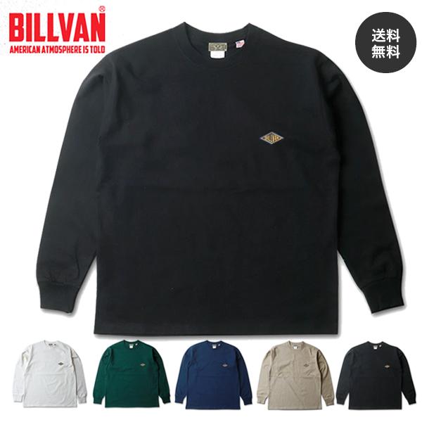 BILLVAN ビルバン Tシャツ ロンt 厚手 ヘビーウェイト USAコットン メンズ ロング 袖リブ付き アメカジ 長袖 無地 クルーネック U : ohana - 通販 - Yahoo ...