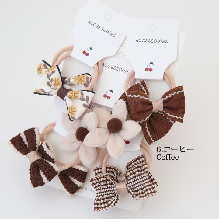 リボン付ヘアゴム10本セット リボン4cm 子供用 シフォンリボン かぎ針編みリボンなど : OHANAダンスバレエショップ - 通販 - Yahoo!ショッピング