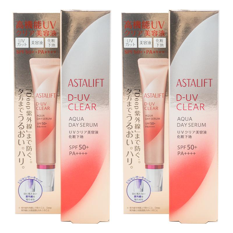 [2個セット] ASTALIFT 富士フイルム アスタリフト D-UVクリア アクアデイセラム 30g UVクリア美容液 化粧下地 乳液 SPF50+ PA++++ 日焼け止め 保湿 紫外線 ...