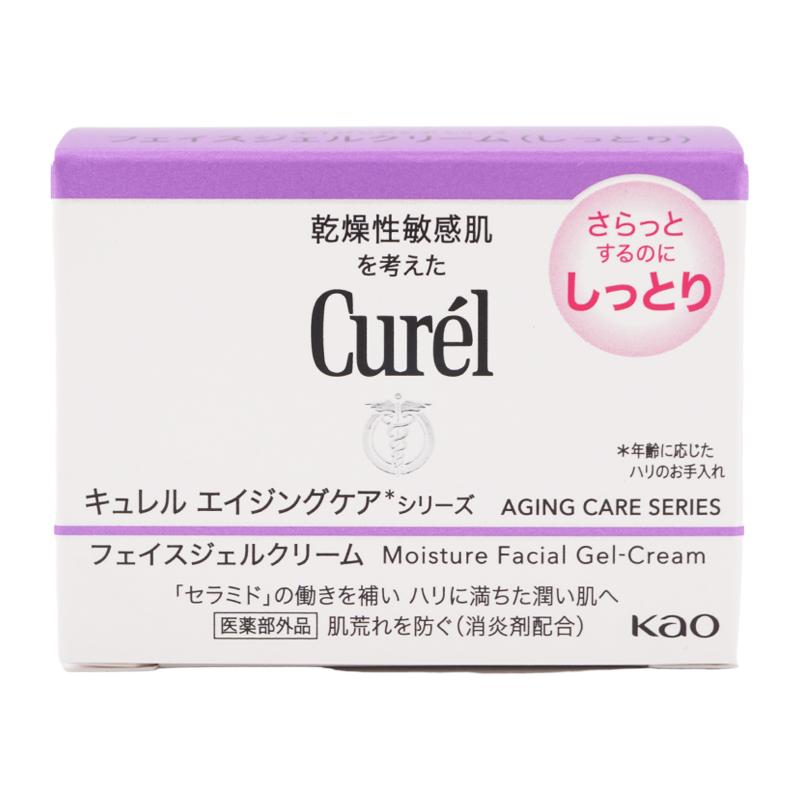 Curel [2個セット]Curel キュレル エイジングケアシリーズ フェイスジェルクリーム 40g 無香料 無着色 アルコールフリー 消炎剤配合[ギフトラッピング対応] : ダイキヤフー店 ...