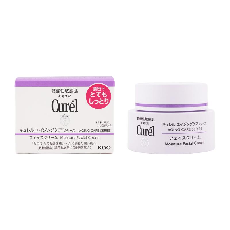 Curel キュレル エイジングケアシリーズ フェイスクリーム 40g 無香料 無着色 アルコールフリー 消炎剤配合[ギフトラッピング対応] : ダイキヤフー店 - 通販 - Yahoo!ショッピング