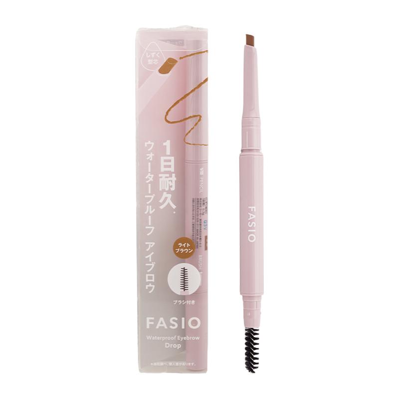 FASIO ファシオ [3種類から選べる] ウォータープルーフ アイブロウ （しずく型芯） 0.3g フェザーフィット成分 皮脂プルーフ [ギフトラッピング対応] : fasio-3x1 ...