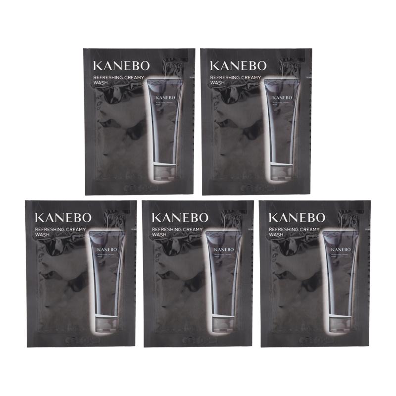 Kanebo [5個セット]KANEBO カネボウ リフレッシング クリーミィ ウォッシュa 洗顔料 2g お試し用 旅行用 携帯ミニサイズ 小分け 洗顔フォーム[ギフトラッピング対応 ...