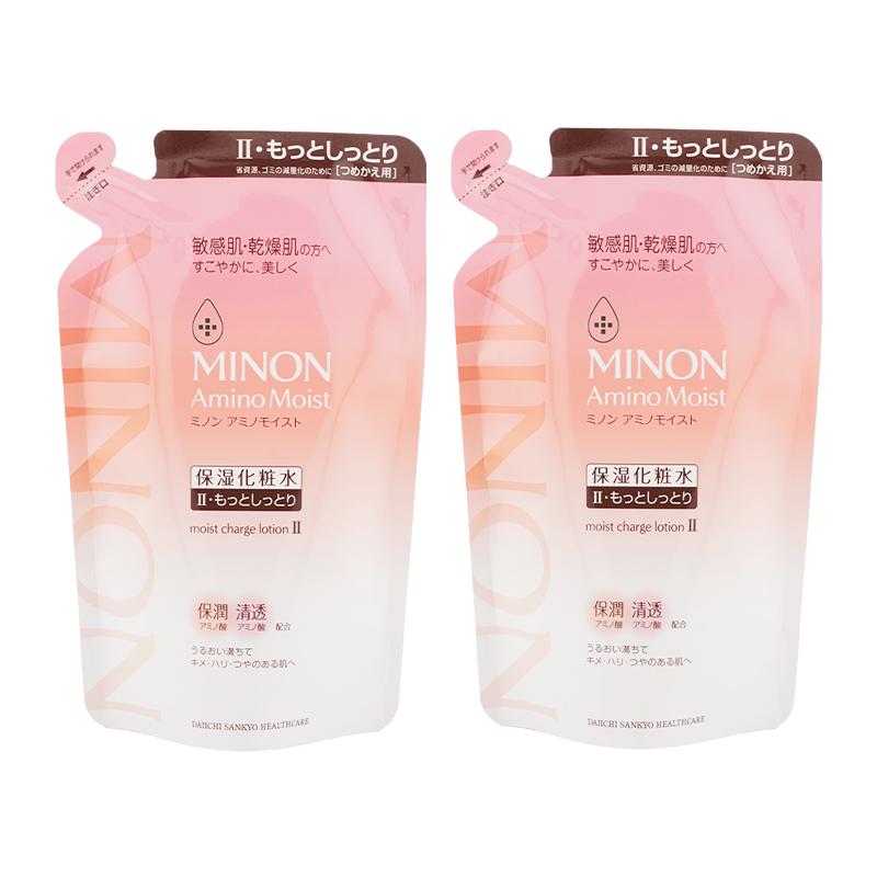 MINON Amino Moist [2個セット]MINON ミノンアミノモイストチャージ ローション II もっとしっとりタイプ つめかえ用 130mL 敏感肌 乾燥肌 [ギフトラッピング ...