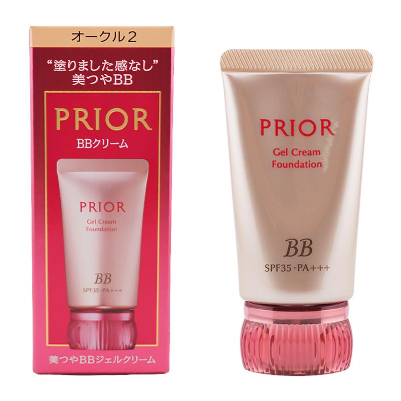 PRIOR プリオール 美つやBBジェルクリーム n [オークル2] ファンデーション 30g SPF35 PA+++ BBクリーム 日焼け止め UVケア 化粧下地[ギフトラッピング対応 ...
