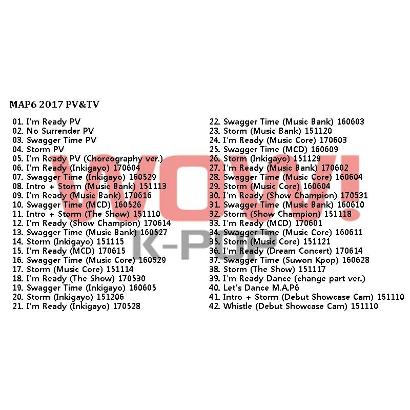 K-POP DVD MAP6 2017 PV/TV I'm Ready Swagger Time エムエーピー音楽収録DVD PV : OH-K - 通販 - Yahoo!ショッピング