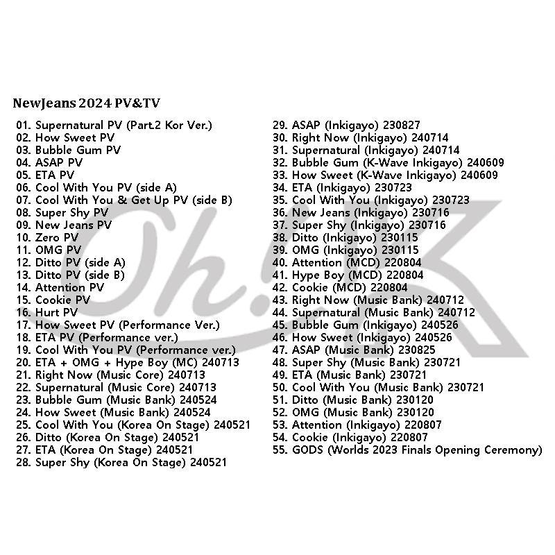 K-POP DVD NewJeans 2024 2nd PV/TV Collection - Supernatural How Sweet Bubble Gum Super Shy Ditto ...
