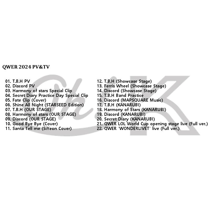 K-POP DVD QWER 2024 PV/TV - T.B.H Discord キューダブリューイーアール チョダン マゼンタ ヒナ シヨン KPOP : OH-K - 通販 ...