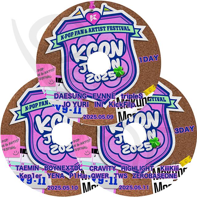 K-POP DVD KCON 2025 IN JAPAN 1-3DAY 3枚SET - BIGBANG D-LITE デソン DAESUNG TAEMIN BOYNEXTDOOR Izna ...