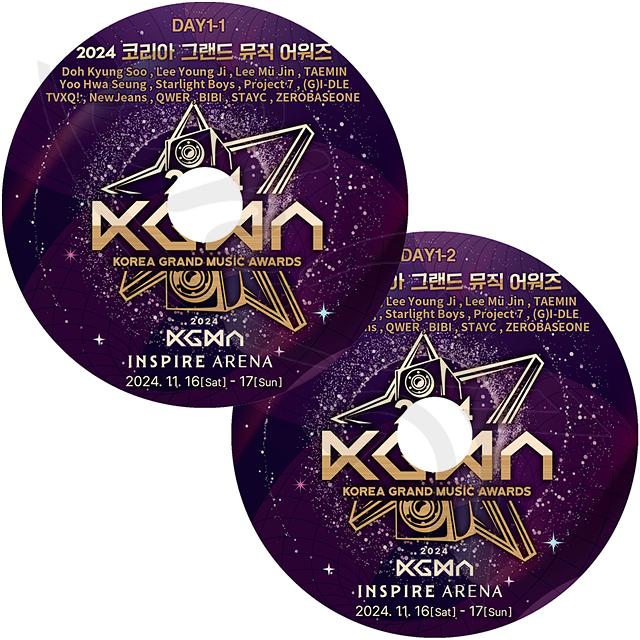 K-POP DVD 2024 KGMA AWARDS 1DAY 2枚Set 2024.11.16 - TVXQ TAEMIN NEWJEANS D.O (G)I-DLE STAYC ZB1 ...