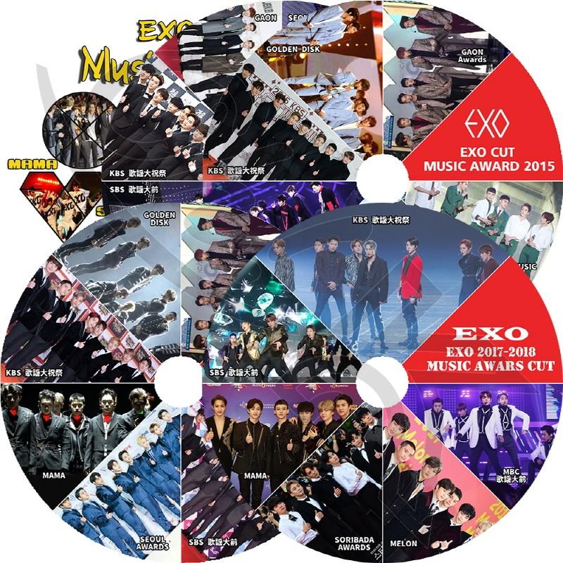 K-POP DVD EXO CUT 2013-2018 MUSIC Awards 5枚Set GAON/MAMA/KBS/MBC/SBS ...