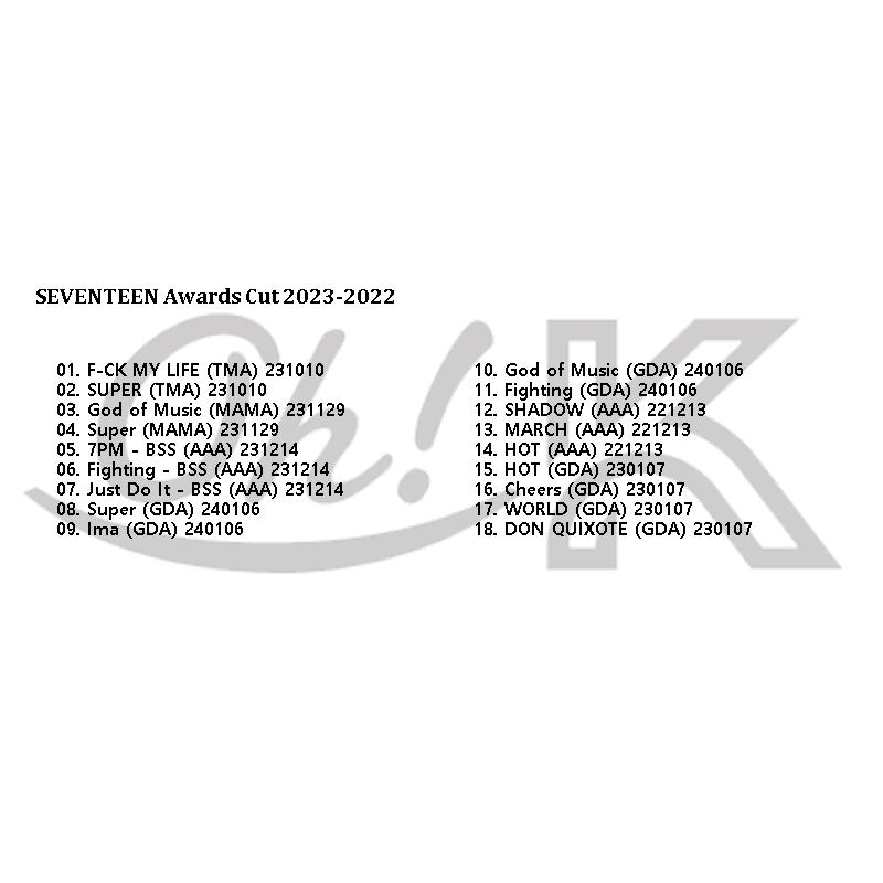 K-POP DVD SEVENTEEN CUT 2022-2023 MUSIC Awards - MAMA/GDA/AAA/TMA SVT セブンティーン セブチ KPOP : OH-K ...