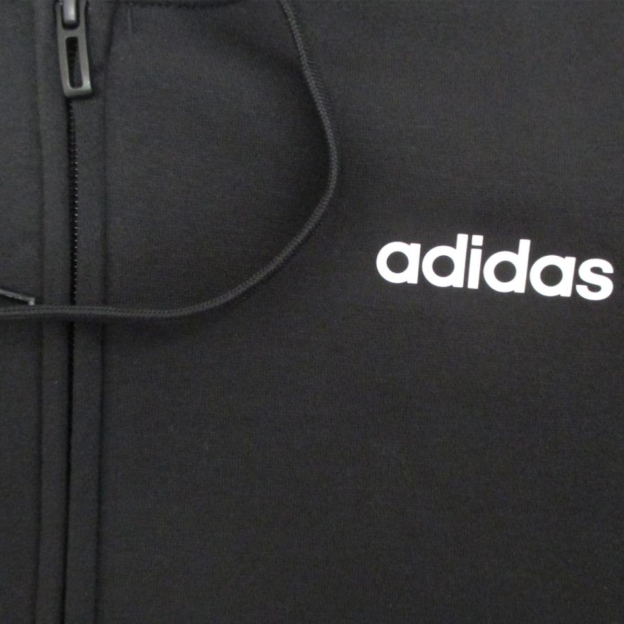 adidas スウェット パーカー メンズ 上 裏起毛 アディダス トップス 長袖 ファスナー ブラック 黒 25046 : 大島スポーツ ...